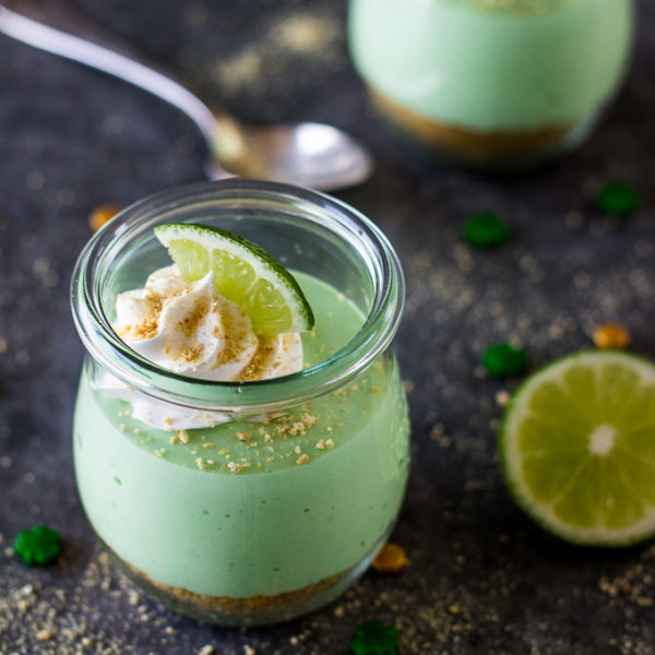 Mini No Bake Key Lime Pie Cheesecakes - The Beach House Kitchen