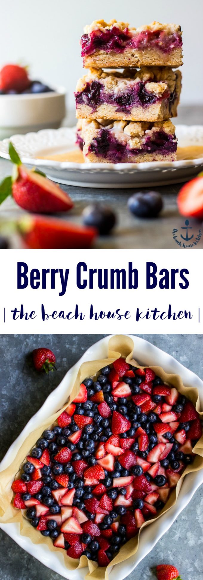 Berry Crumb Bars - The Beach House Kitchen