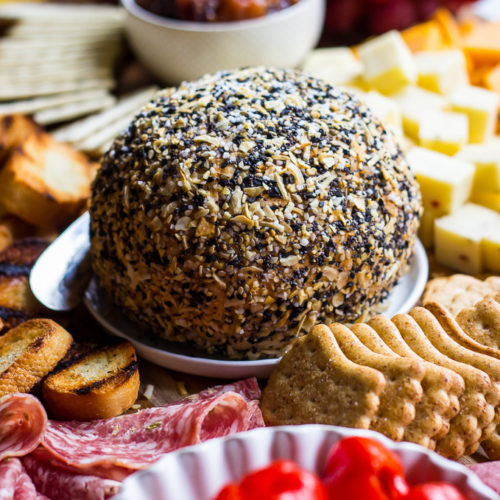 Epic Holiday Cheese Board with Everything Cheddar Horseradish Cheese ...