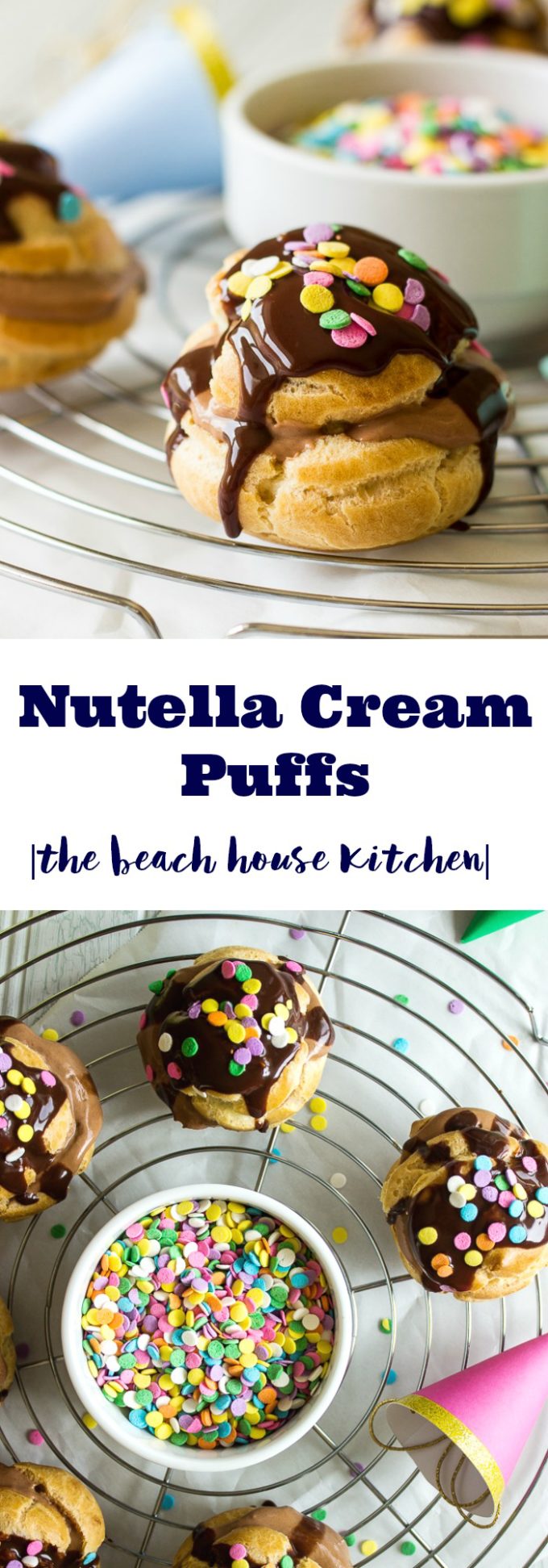 Nutella Cream Puffs - The Beach House Kitchen
