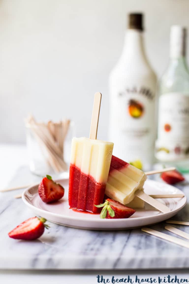 Miami Vice Boozy Popsicles - The Beach House Kitchen