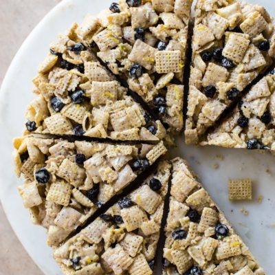 Blueberry Chex Krispie Treats - The Beach House Kitchen