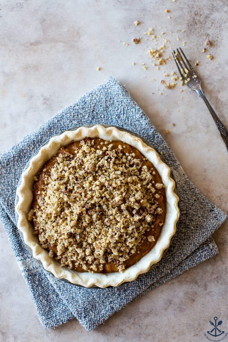 Sweet Potato Pie with Pecan Topping - The Beach House Kitchen