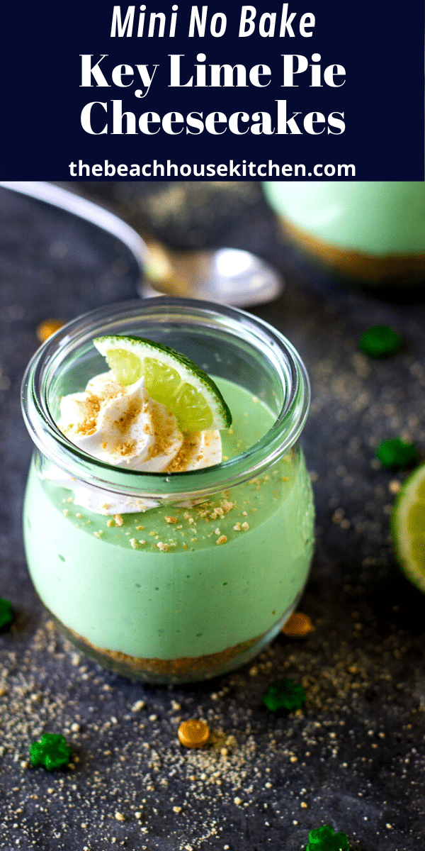 Mini No Bake Key Lime Pie Cheesecakes - The Beach House Kitchen