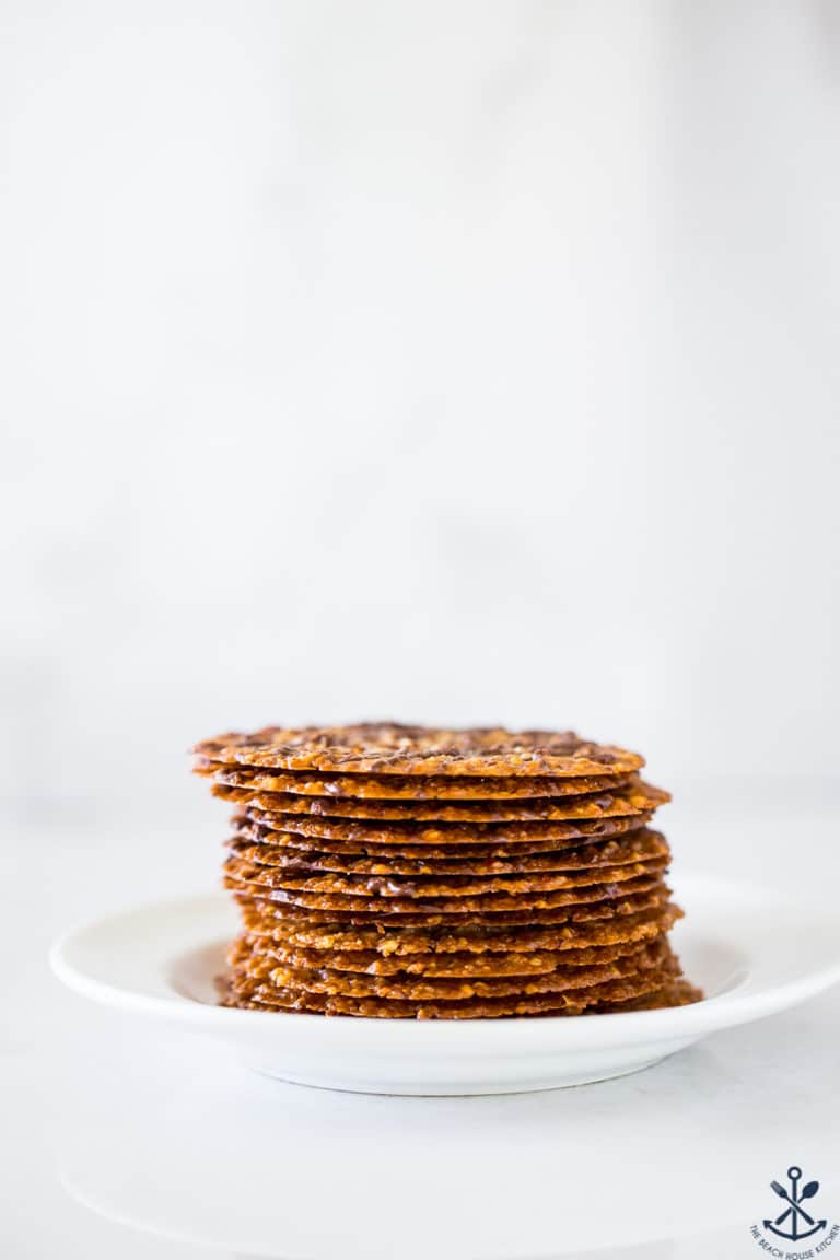 Pecan Coconut Lace Cookies - The Beach House Kitchen