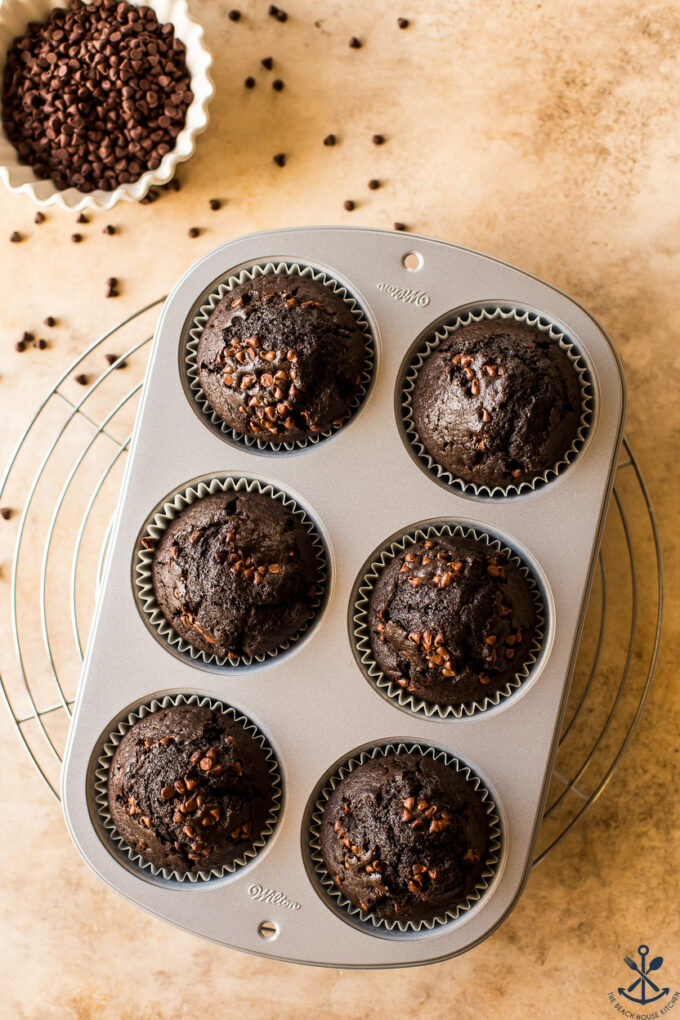 Jumbo Chocolate Espresso Muffins - The Beach House Kitchen