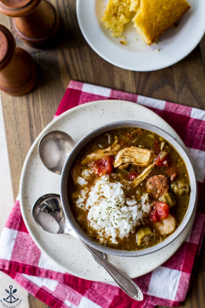 Easy Slow Cooker Gumbo - The Beach House Kitchen
