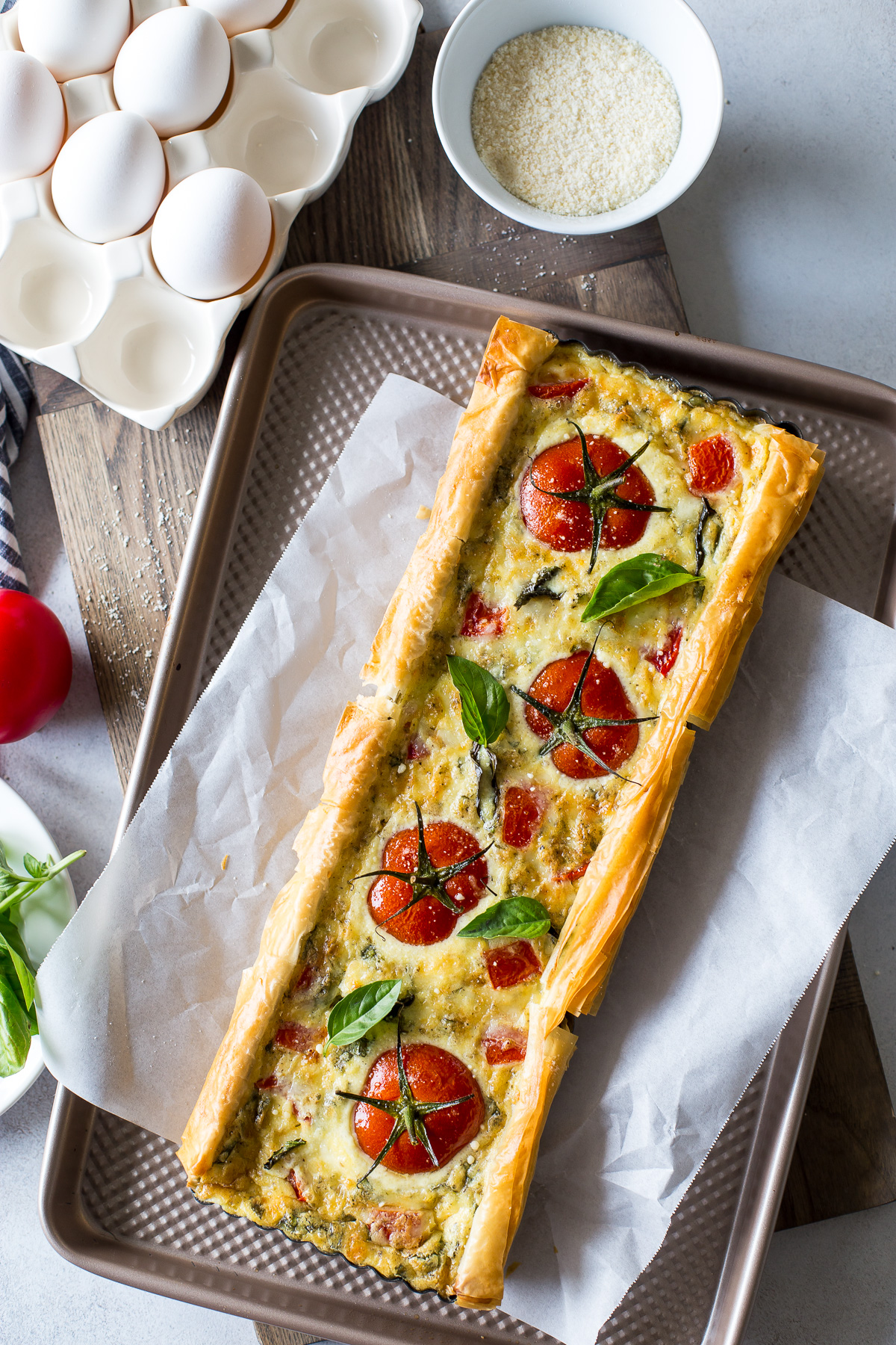 Tomato Basil Tart Recipe - The Beach House Kitchen
