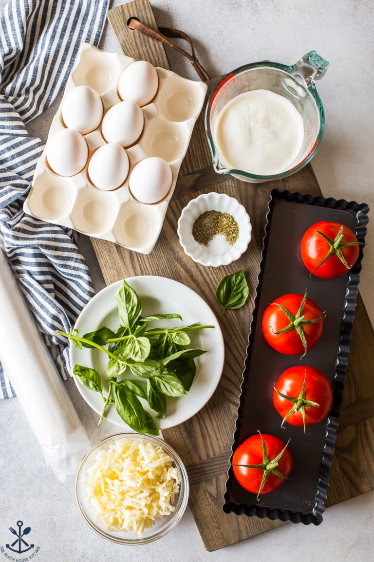 Tomato Basil Tart Recipe - The Beach House Kitchen