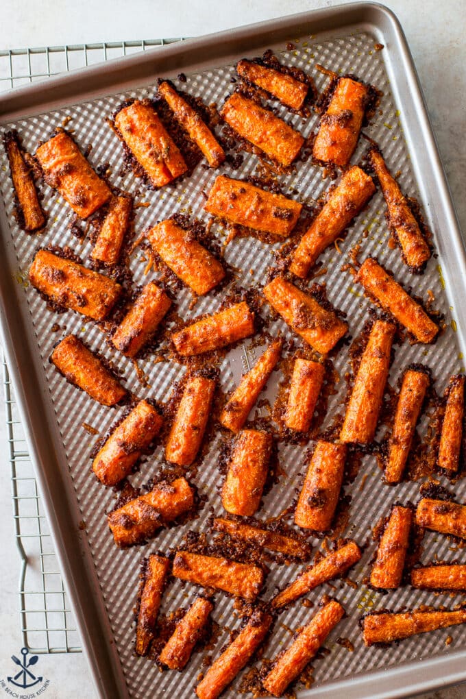 Parmesan Roasted Carrots - The Beach House Kitchen