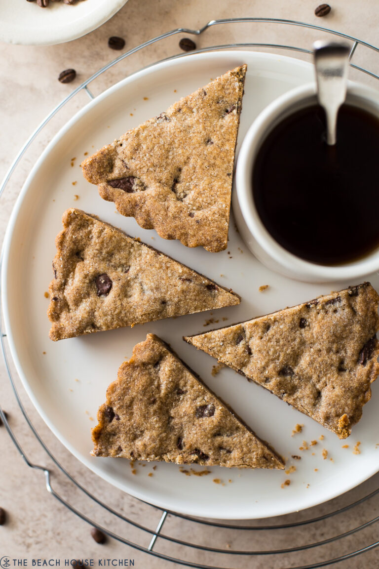 Espresso Chocolate Chunk Shortbread - The Beach House Kitchen