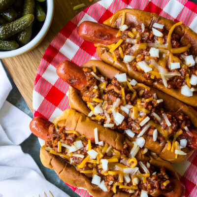 Classic Chili Dogs - The Beach House Kitchen