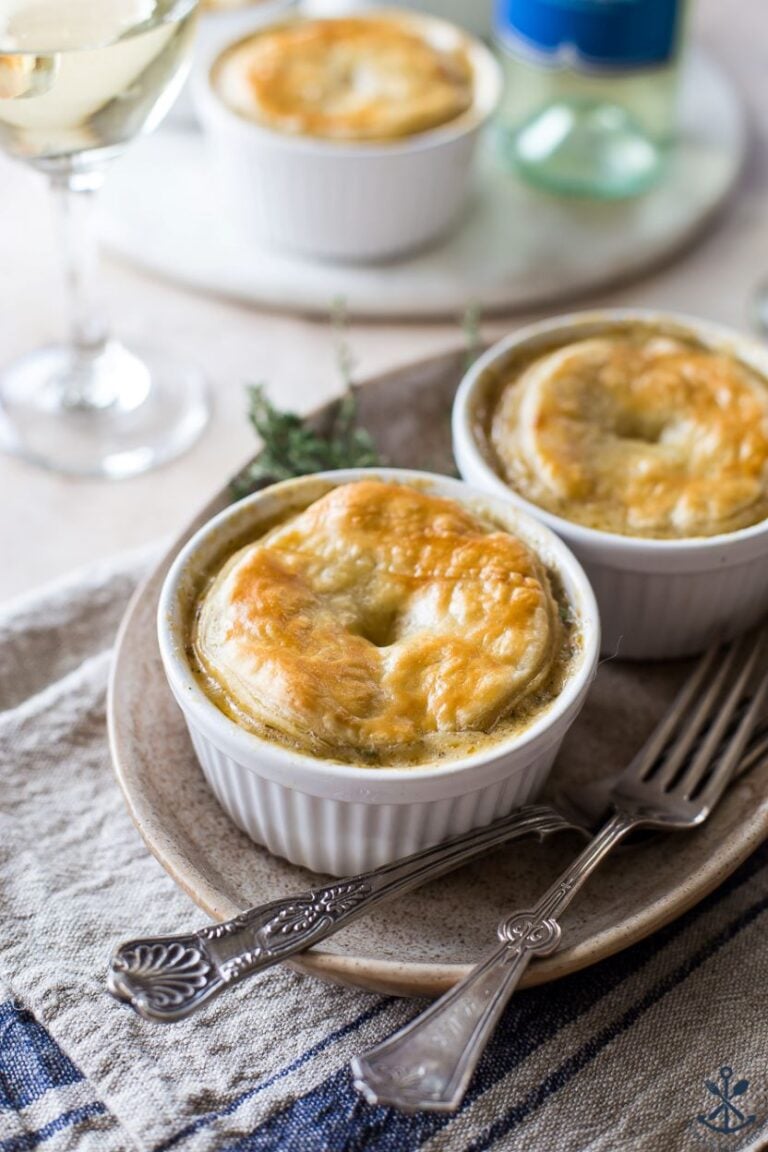 Puff Pastry Topped Chicken Pot Pie
