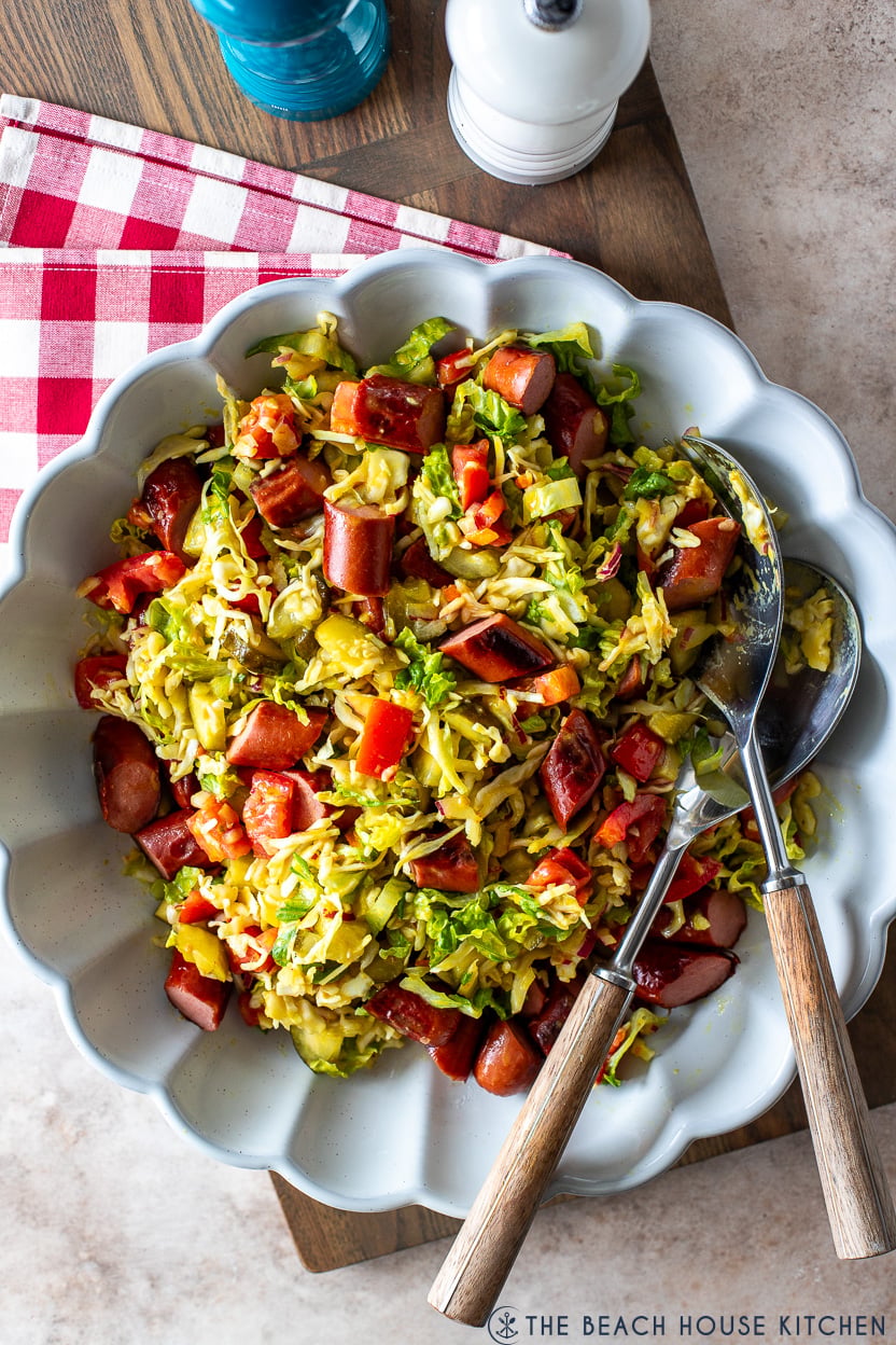 Chicago Hot Dog Salad - The Beach House Kitchen