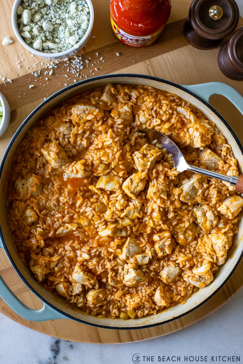 Buffalo Chicken and Rice - The Beach House Kitchen