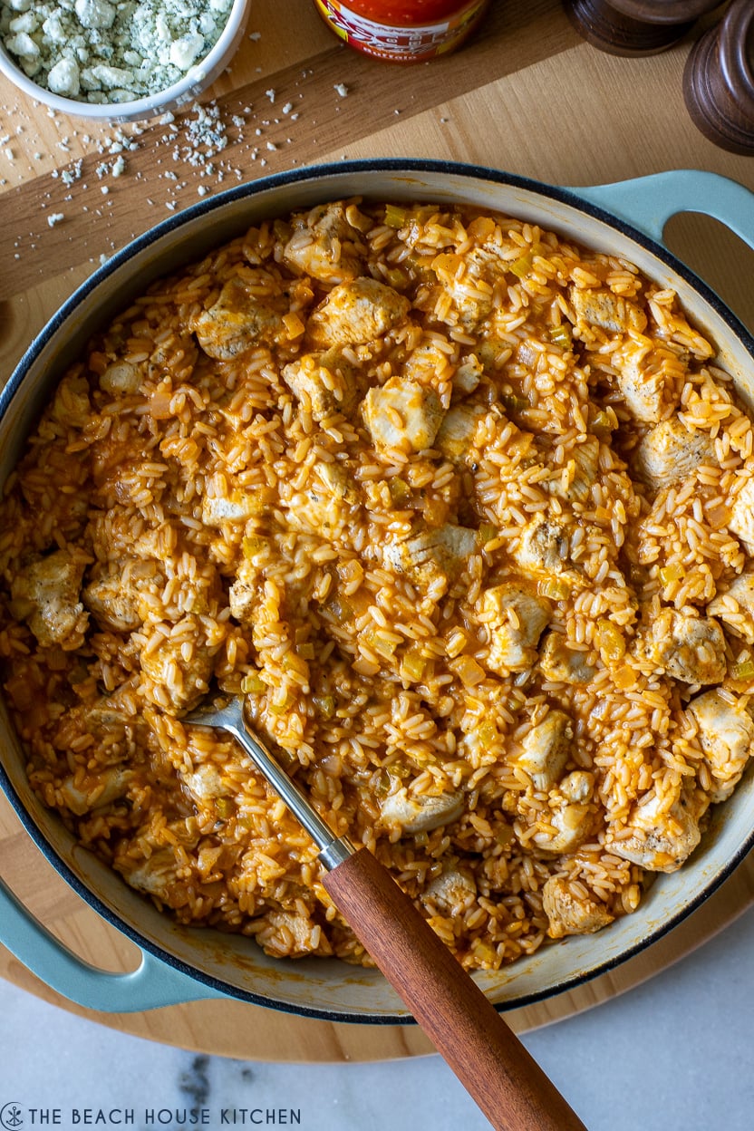 Buffalo Chicken and Rice - The Beach House Kitchen